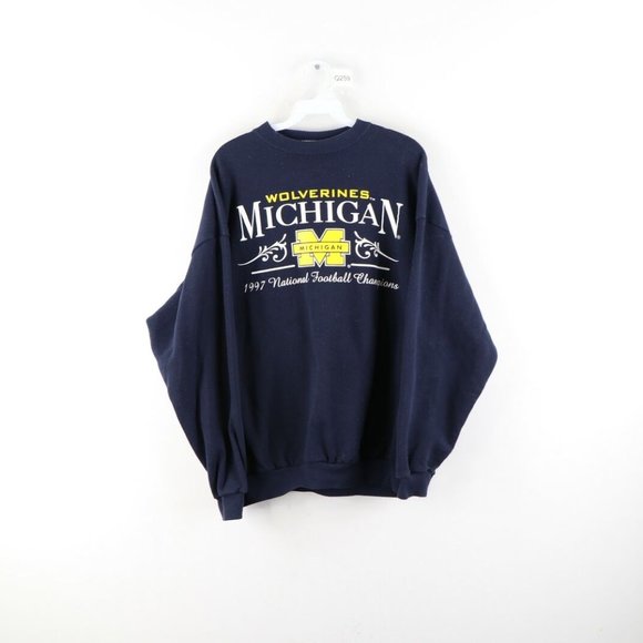 Vintage | Sweaters | Vtg University Of Michigan 997 Champs Sweatshirt ...